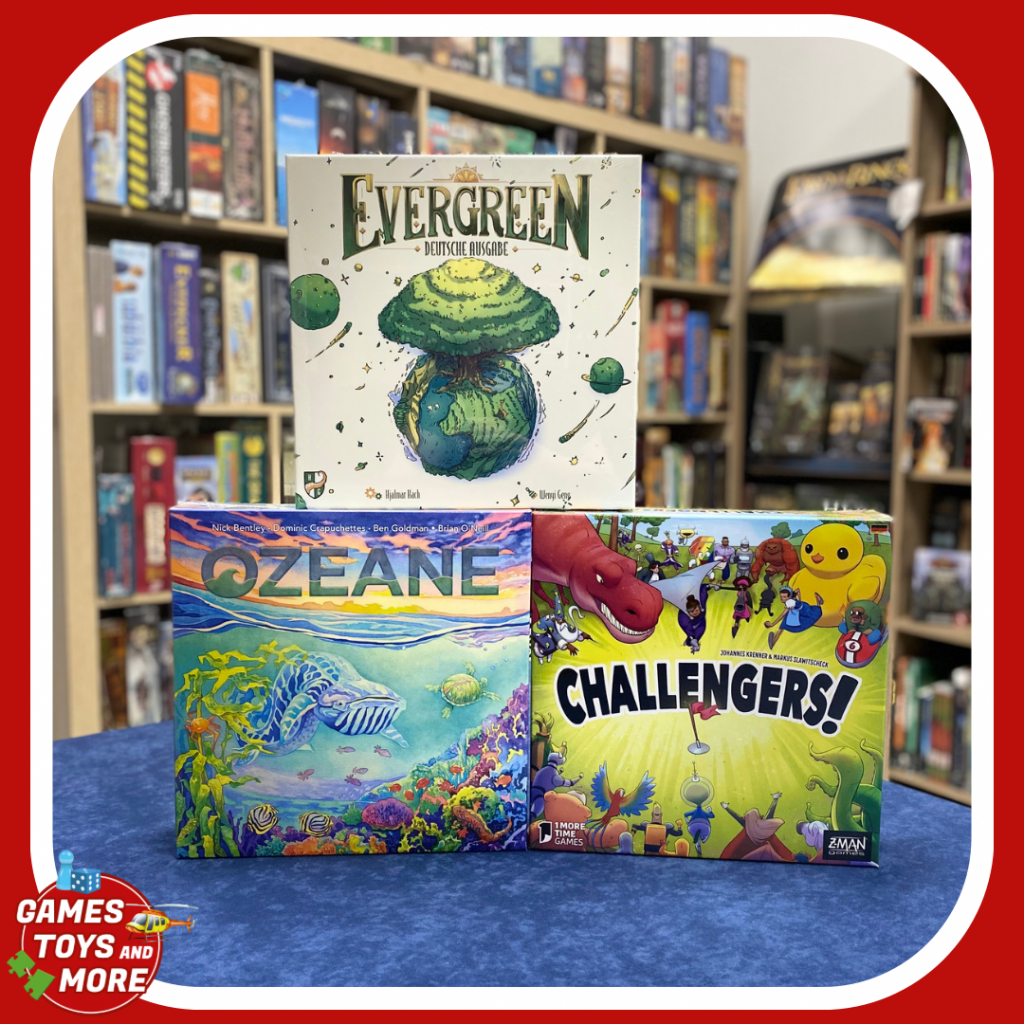 Evergreen, Challengers!, Cryptid, Pokemon, Klong! Legacy, Terraforming ...