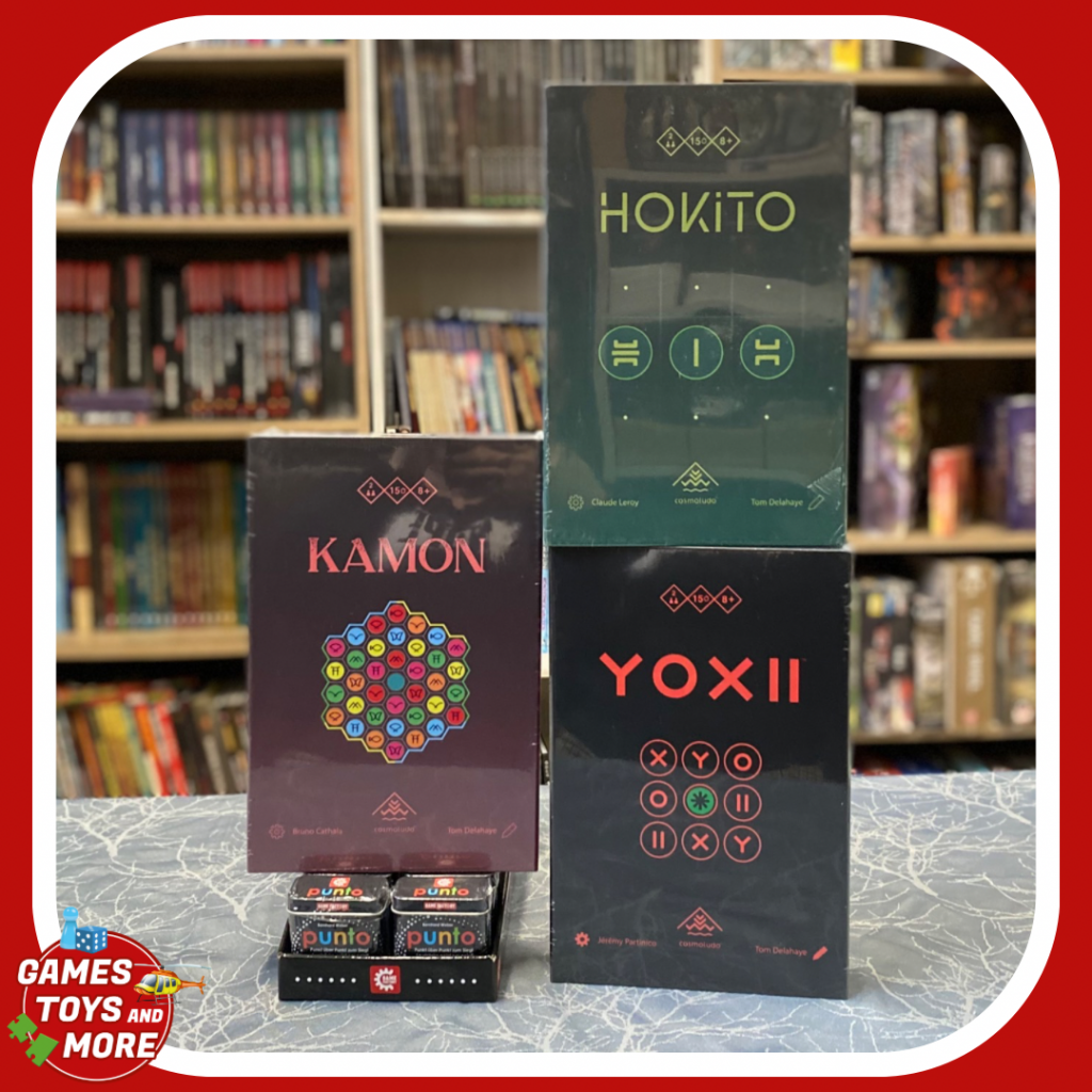 Hokito, Kamon, YoxII, Rainforest, Rapido, Puzzle, Path of Civilization, Zombicide, Startspieler ...